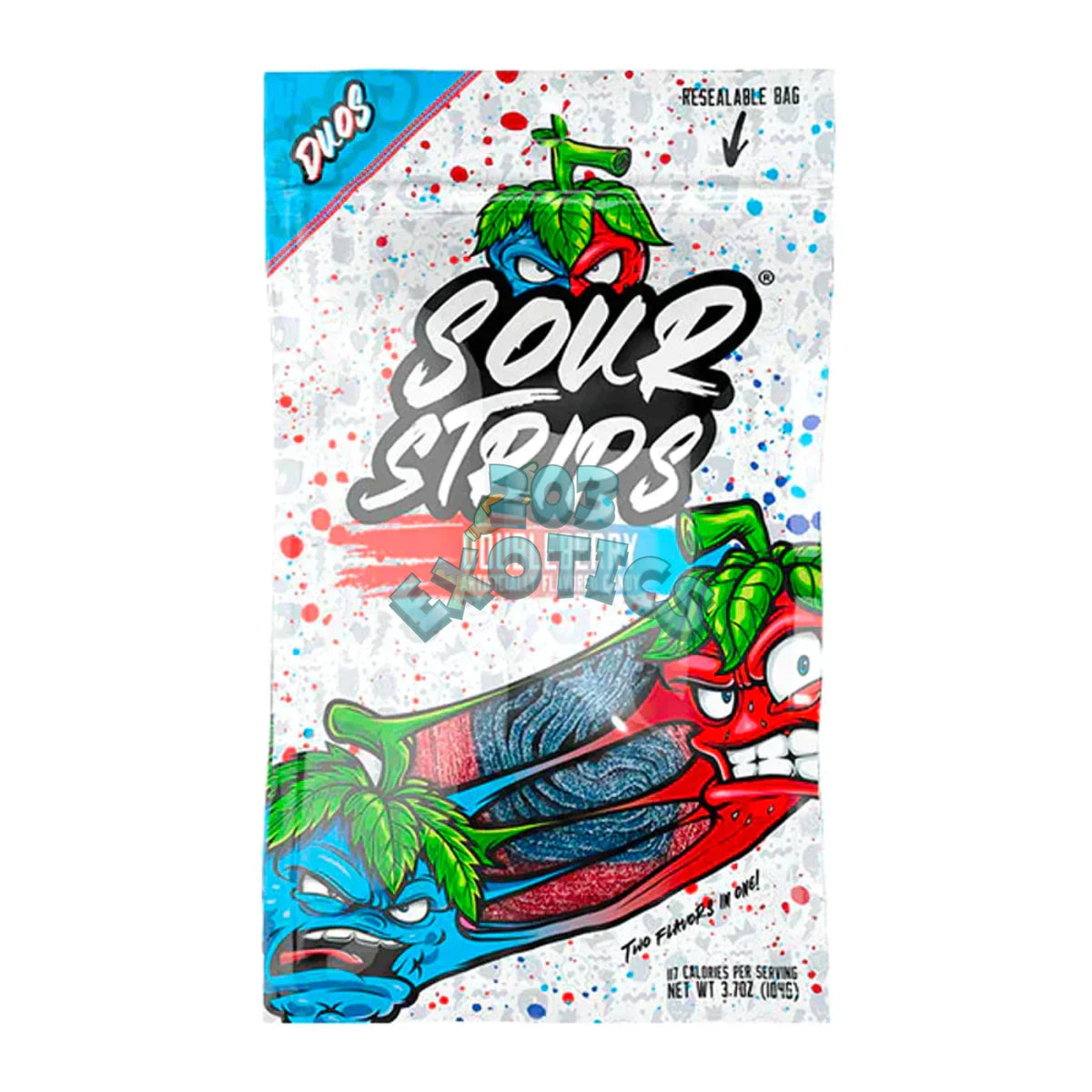 Sour Strips Double Berry Duos (96g) | 203 Exotics