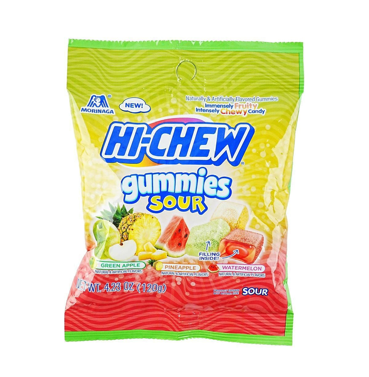 Hi-Chew SOUR Gummies Pineapple, Watermelon, Green Apple (120g) | 203 ...
