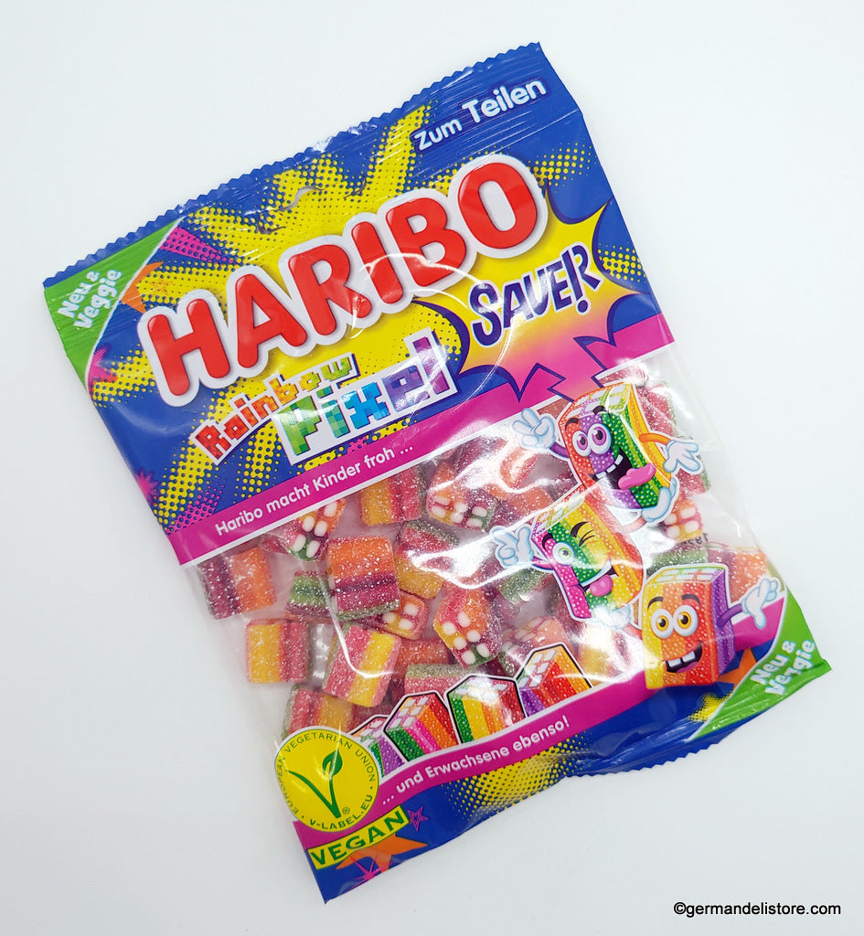 Haribo Rainbow Pixel Sour VEGAN! (160g) | 203 Exotics