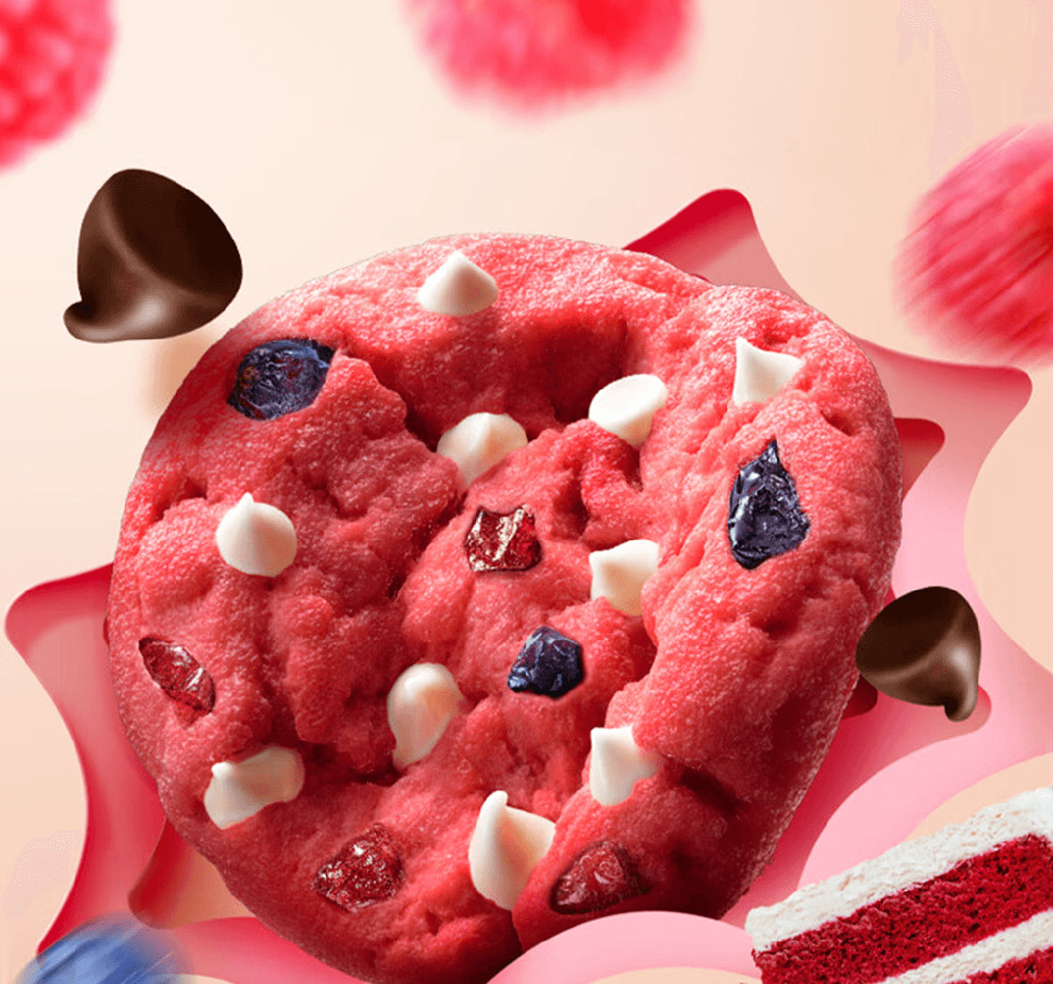 Chips Ahoy Soft Red Velvet Berry Flavor (80g) | 203 Exotics