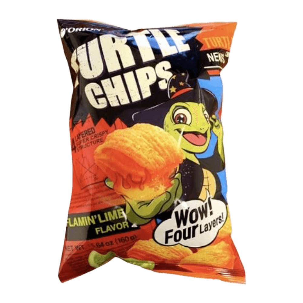 Turtle Chips Flamin Lime Flavor (160g) | 203 Exotics