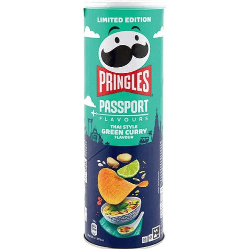 Pringles Passport Thai Green Curry (165g) VEGETARIAN! | 203 Exotics