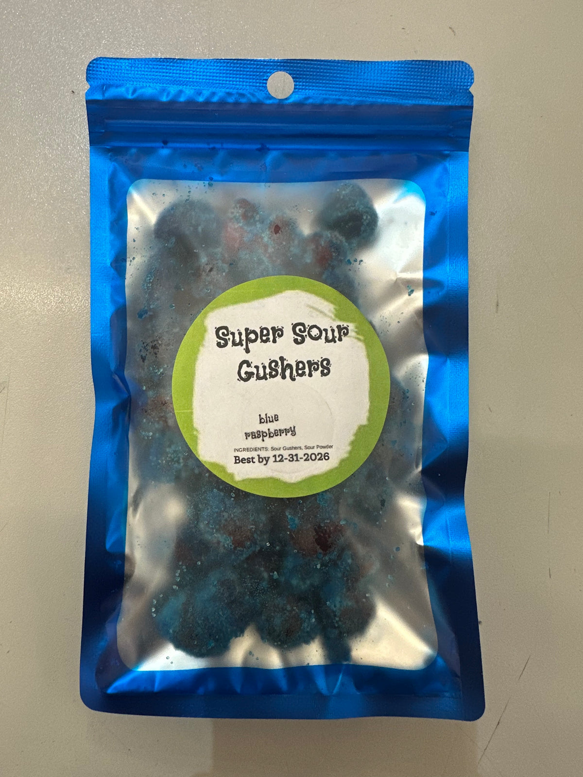 Super Sour Gushers Blue Raspberry | 203 Exotics
