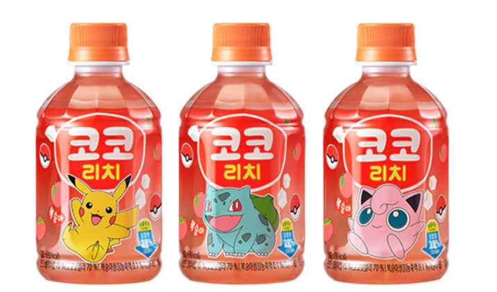 Pokemon Rich Peach Juice with Fruit Chunks (280ml) | 203 Exotics