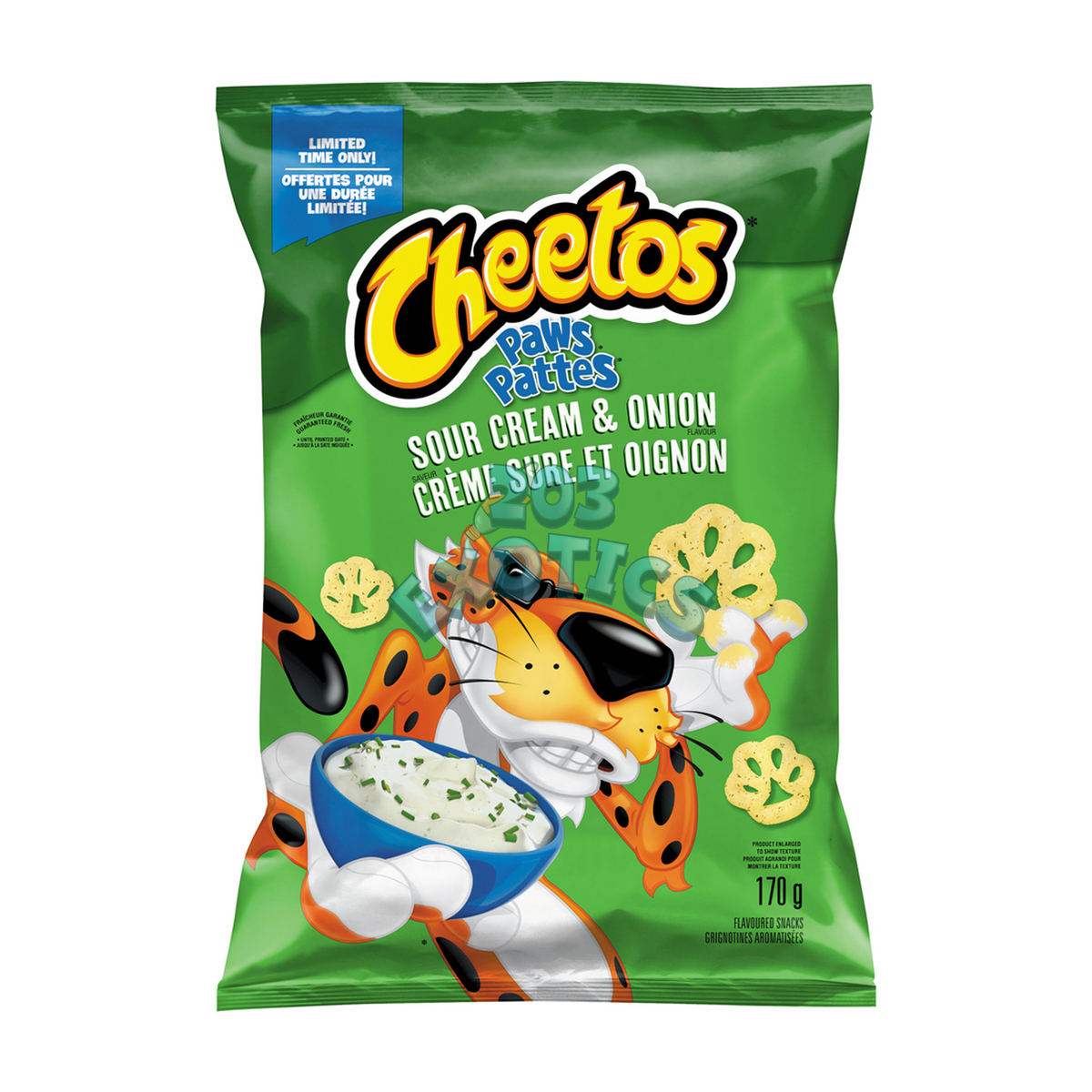 Cheetos Paws Sour Cream and Onion Flavor | 203 Exotics