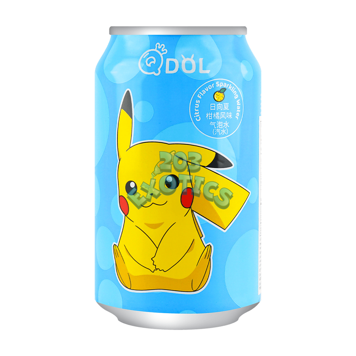 QDOL Pokemon Sparkling Water Pikachu Citrus Flavored (11.16 Fl Oz)(ZER ...