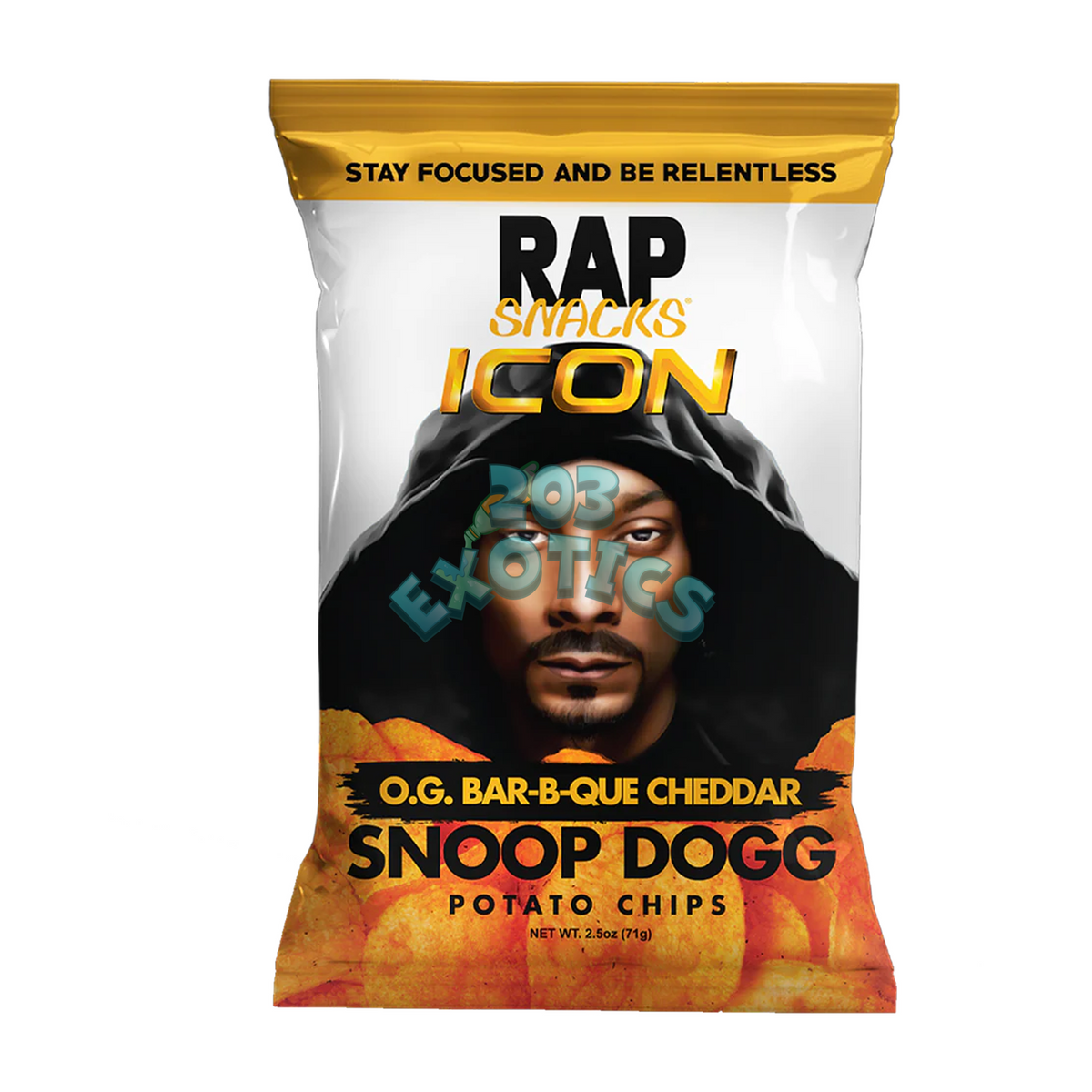 Rap Snacks Snoop Dogg OG Bar-B-Que Cheddar (71g) | 203 Exotics